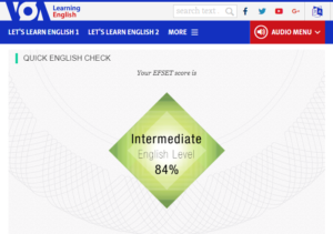 無料英語診断テストEFSETでスコア84%